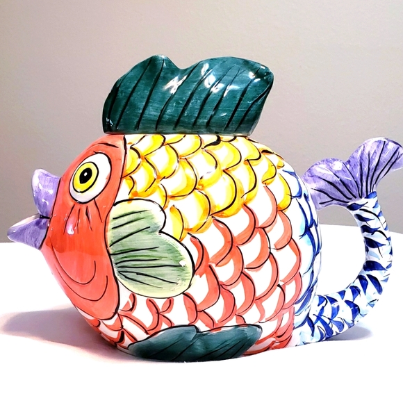 Pescada | Dining | Koi Fish Teapot Large | Poshmark